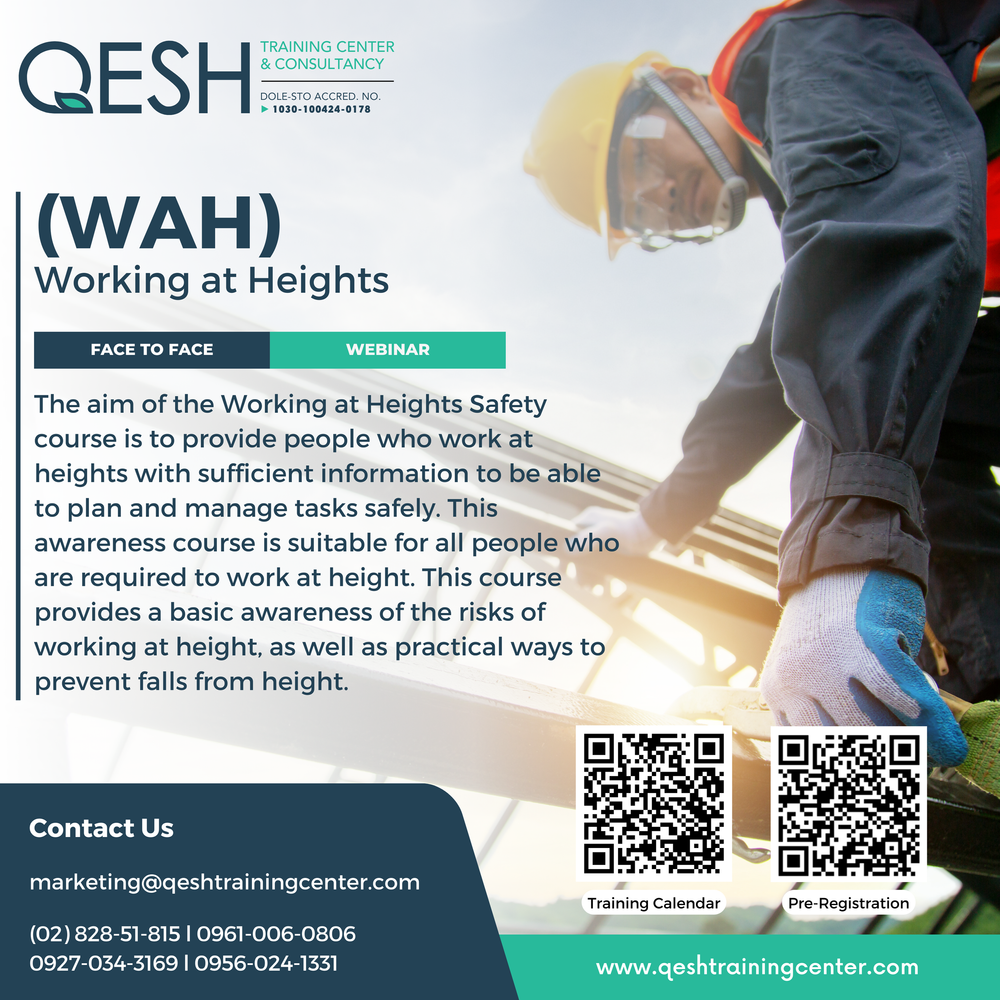 QESH Training Center - Be a trained Safety Officer in the Philippines