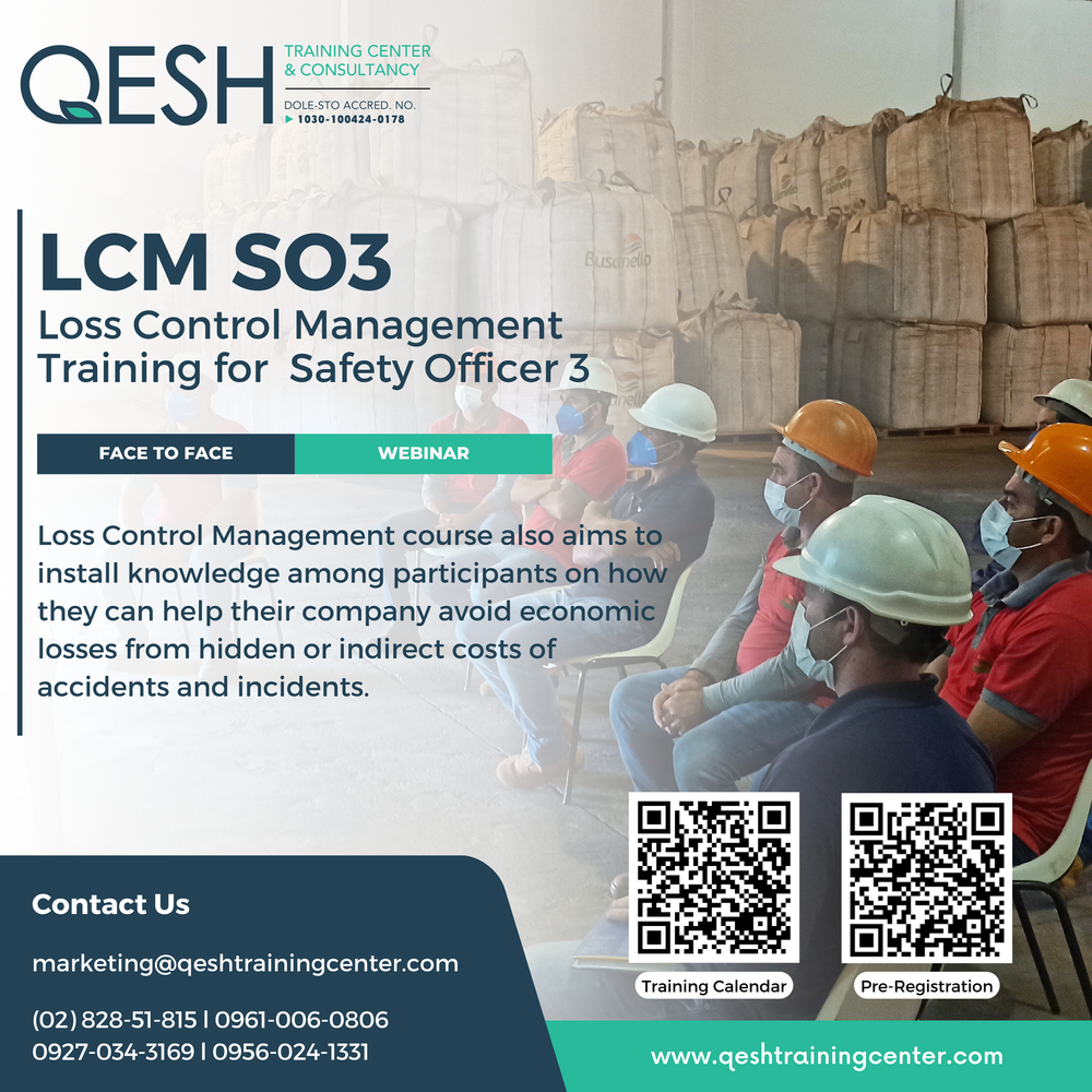 QESH Training Center - Be a trained Safety Officer in the Philippines