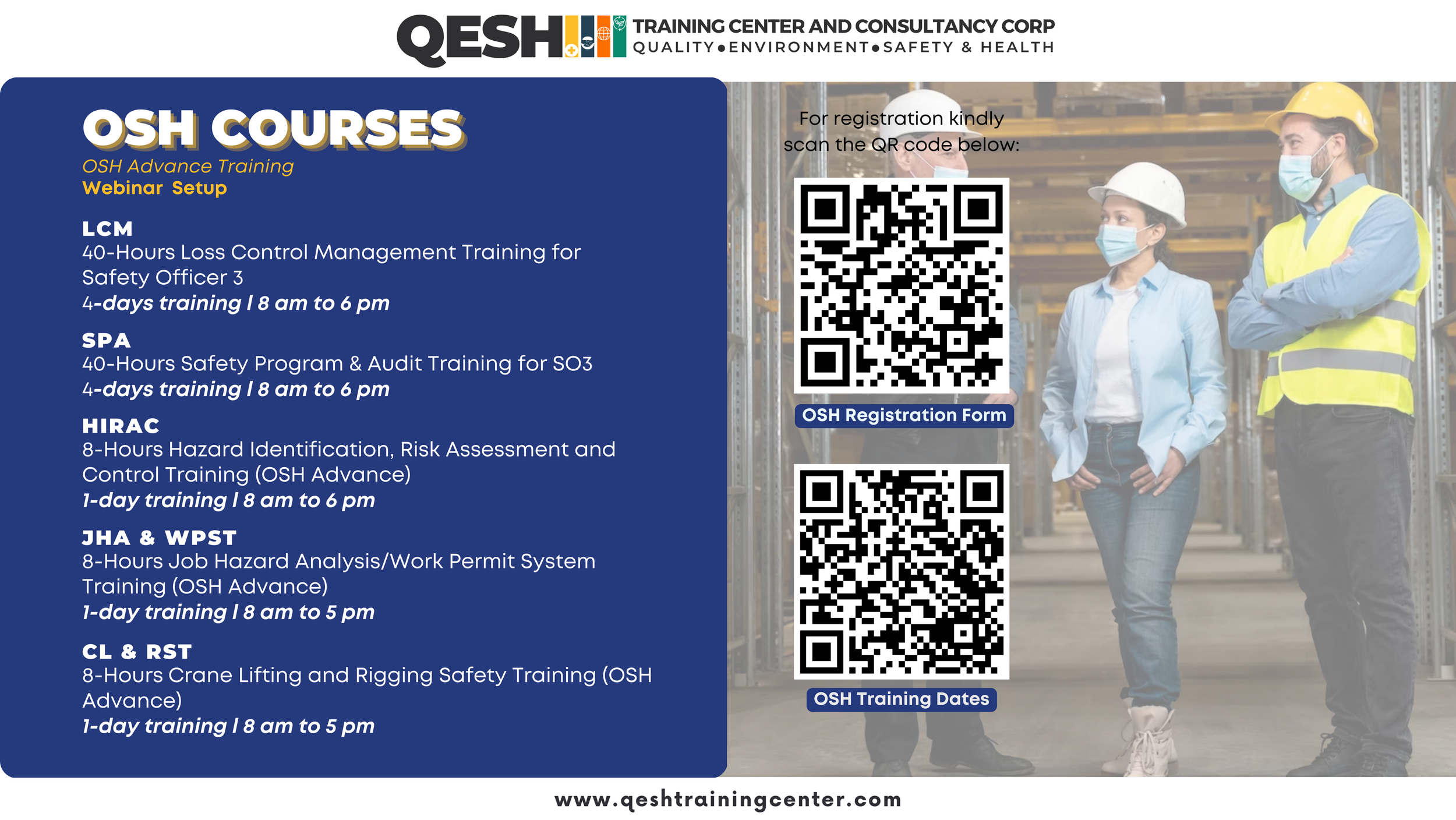 QESH Training Center - Your Training Partner