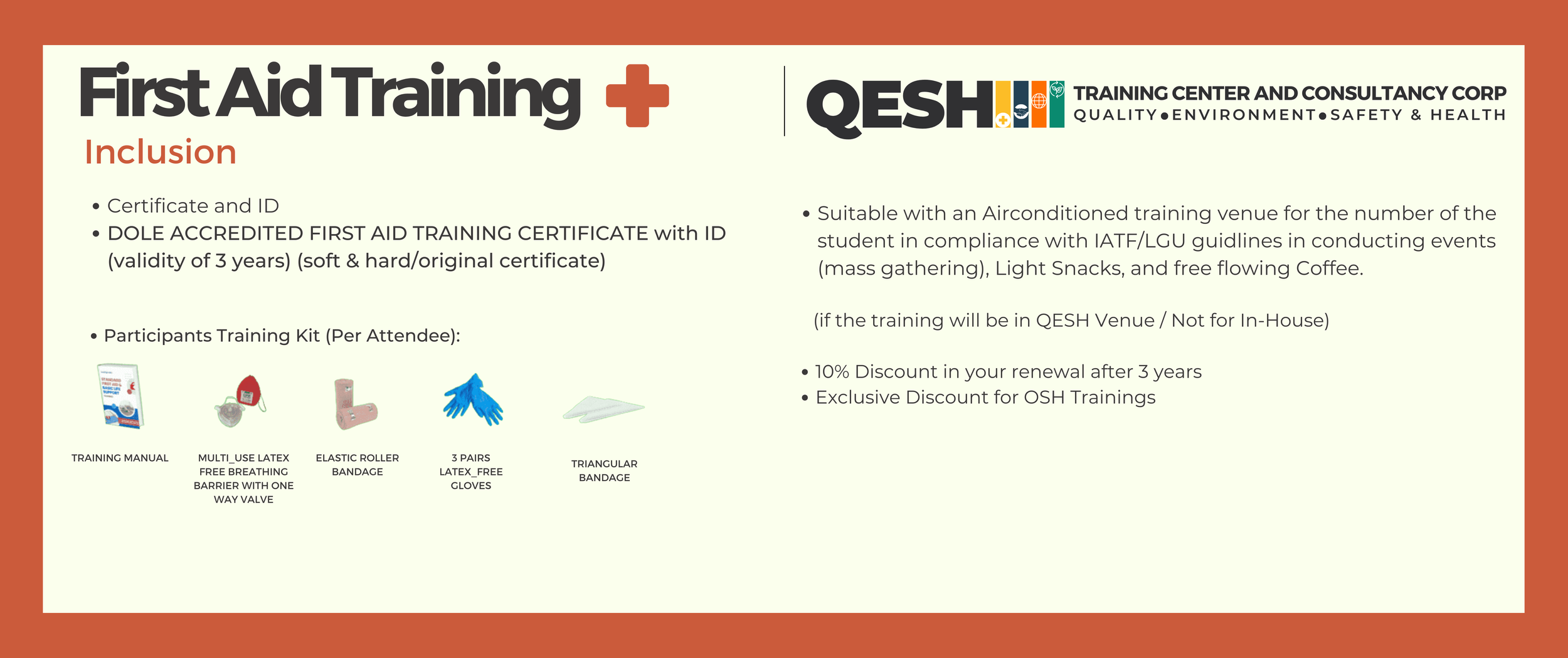 QESH Training Center - Be a trained Safety Officer in the Philippines