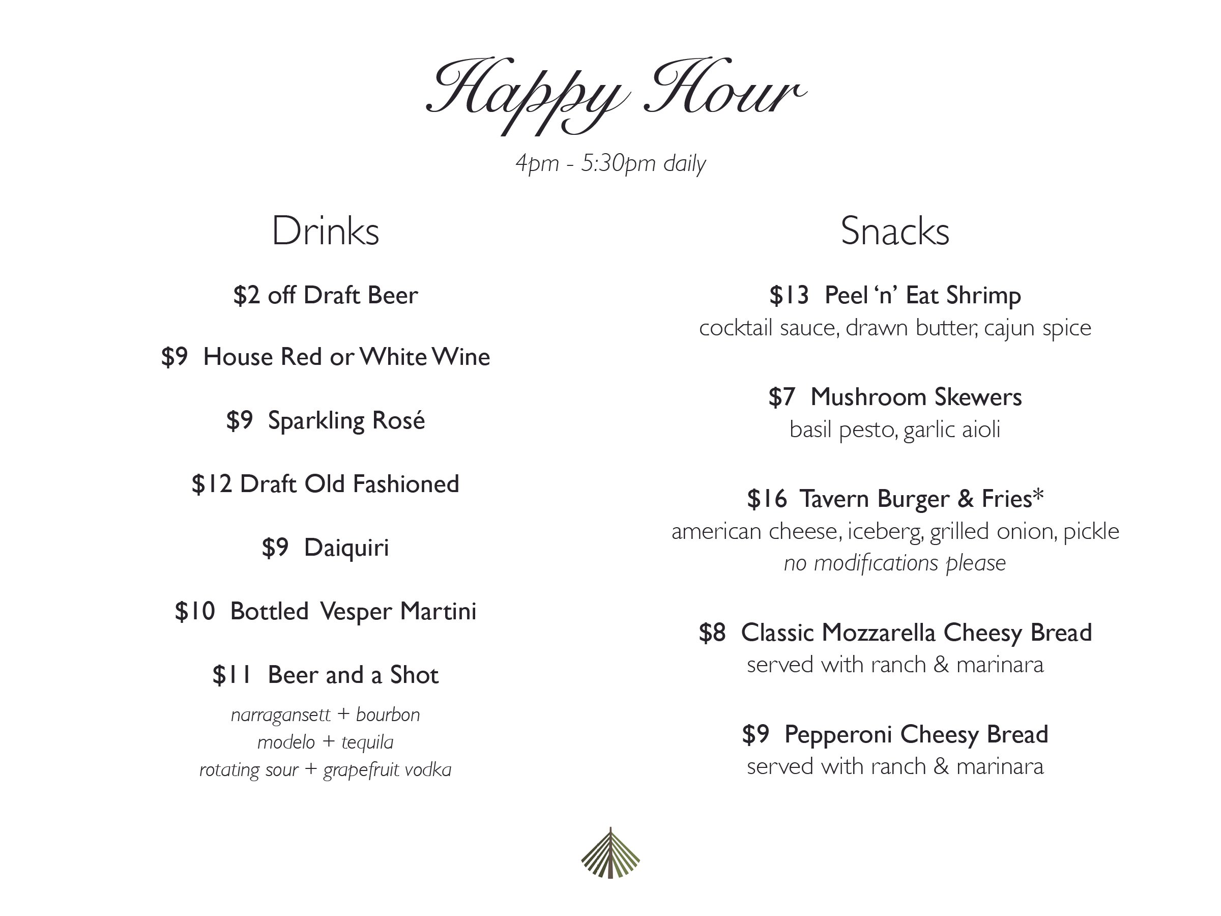 Menus — WOODEN CITY CHATTANOOGA