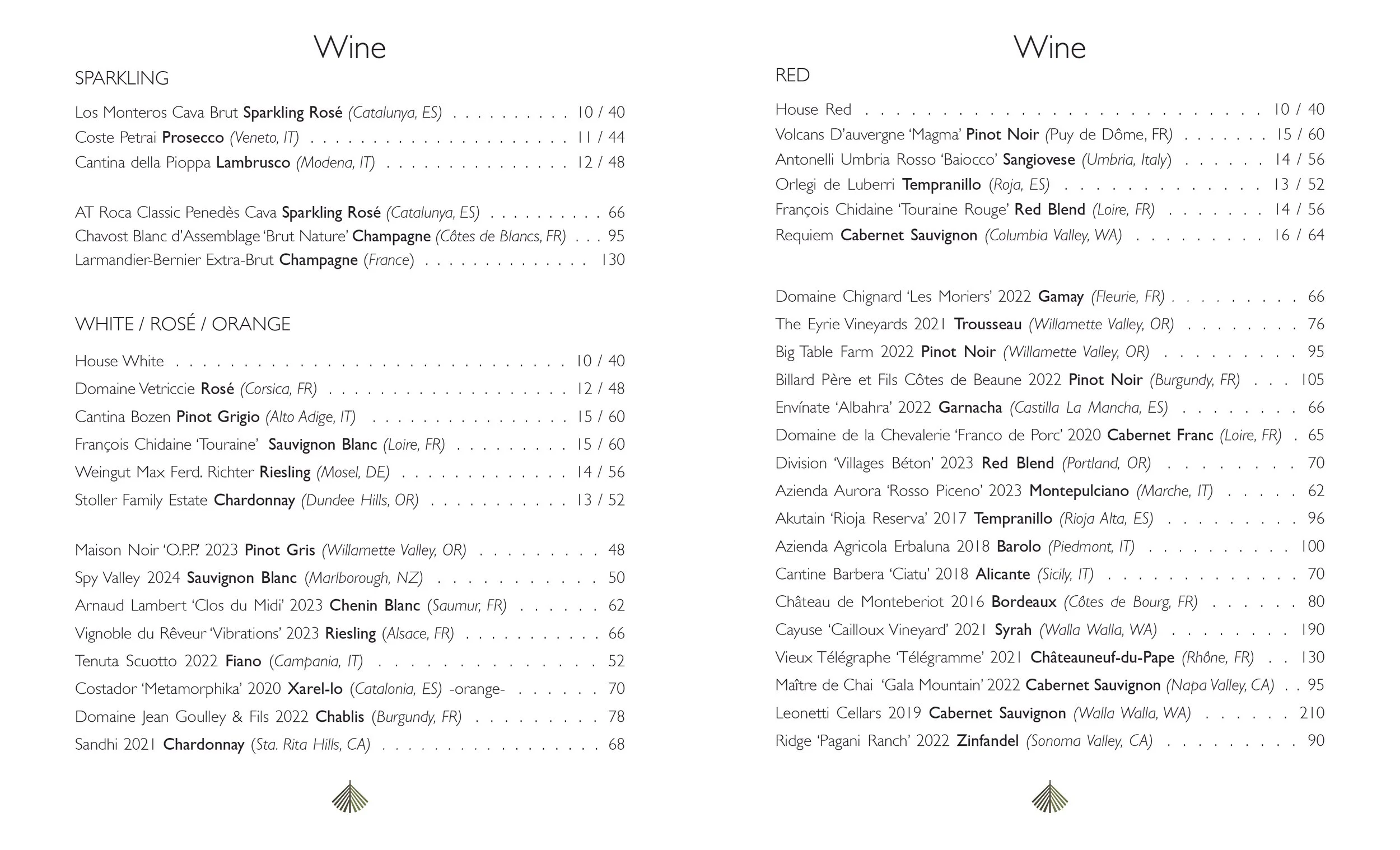 Menus — WOODEN CITY CHATTANOOGA