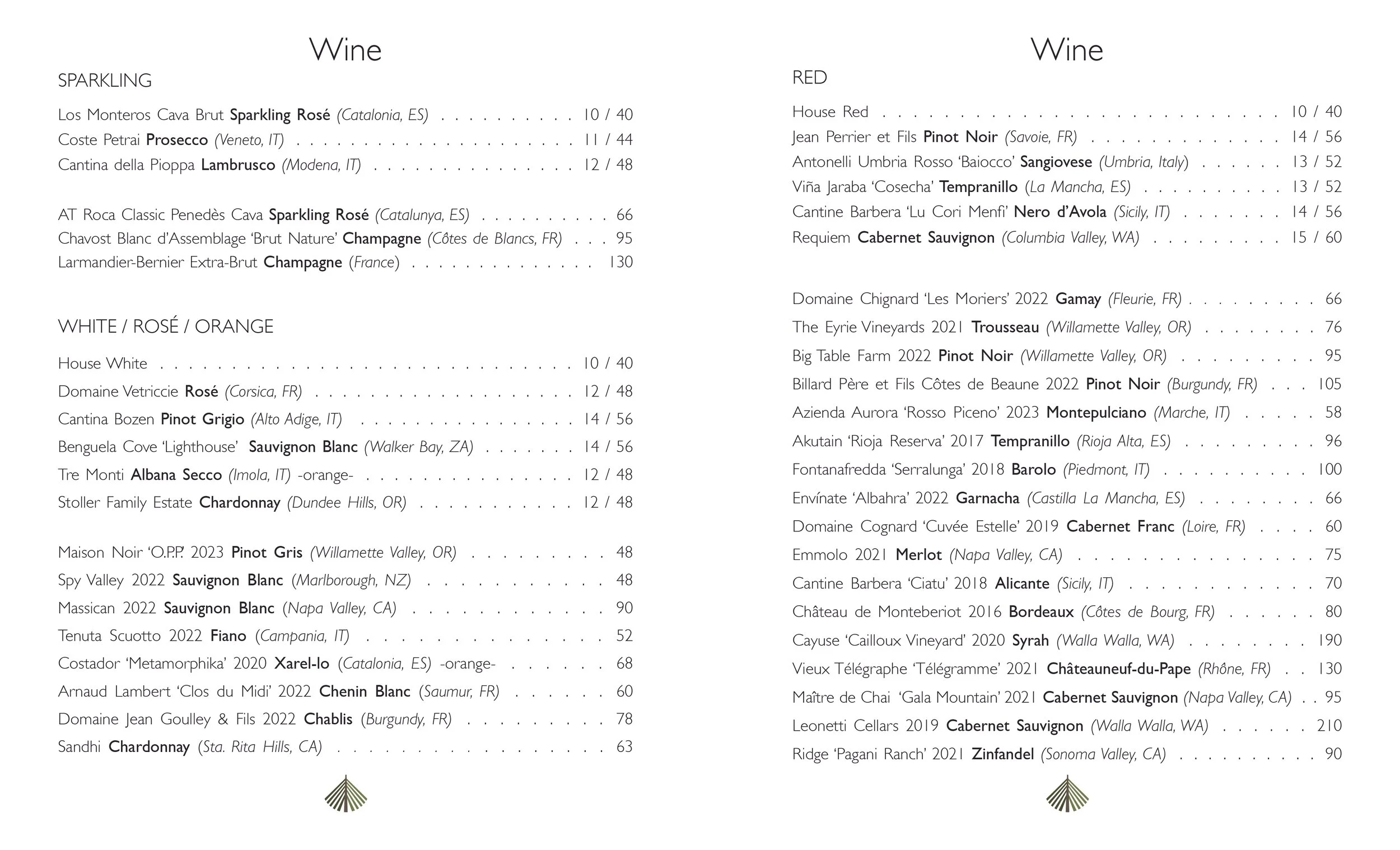 Menus — WOODEN CITY CHATTANOOGA