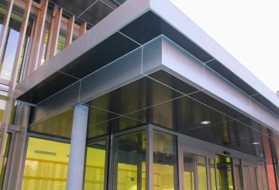 Commercial Canopies - Bolt-On or Built-In — Global Awnings