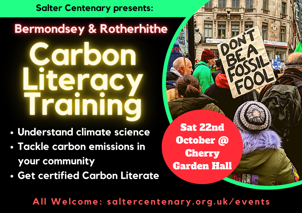 Carbon Literacy Training — Salter Centenary