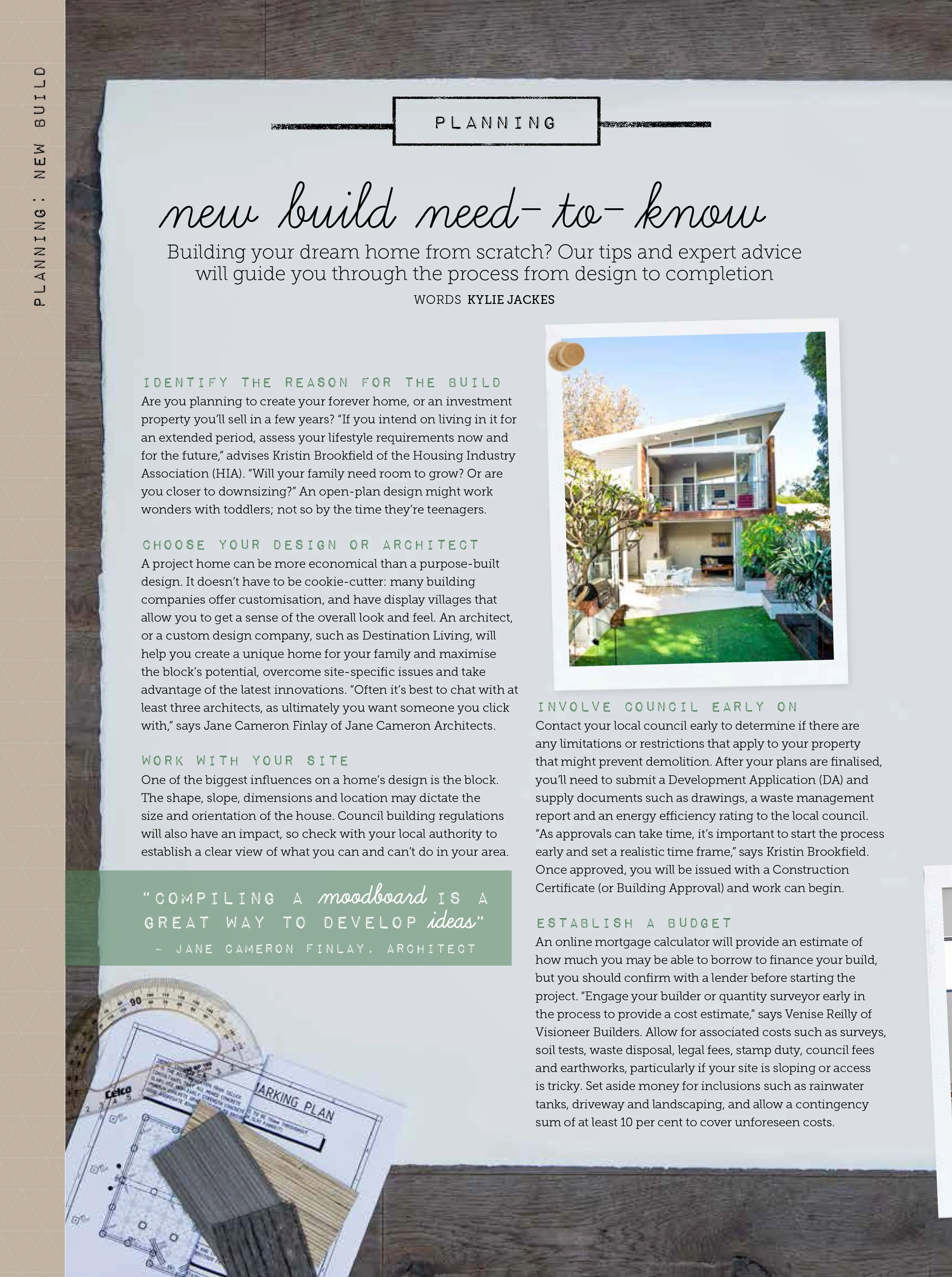 Press - Jane Cameron Architects