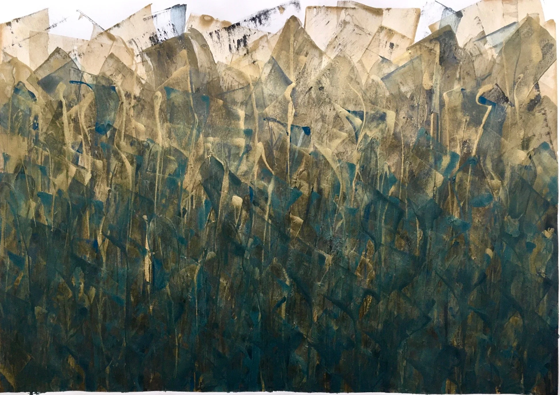 Where Freedom Resides painting 2 — Sarah Warsop precious metal art ...