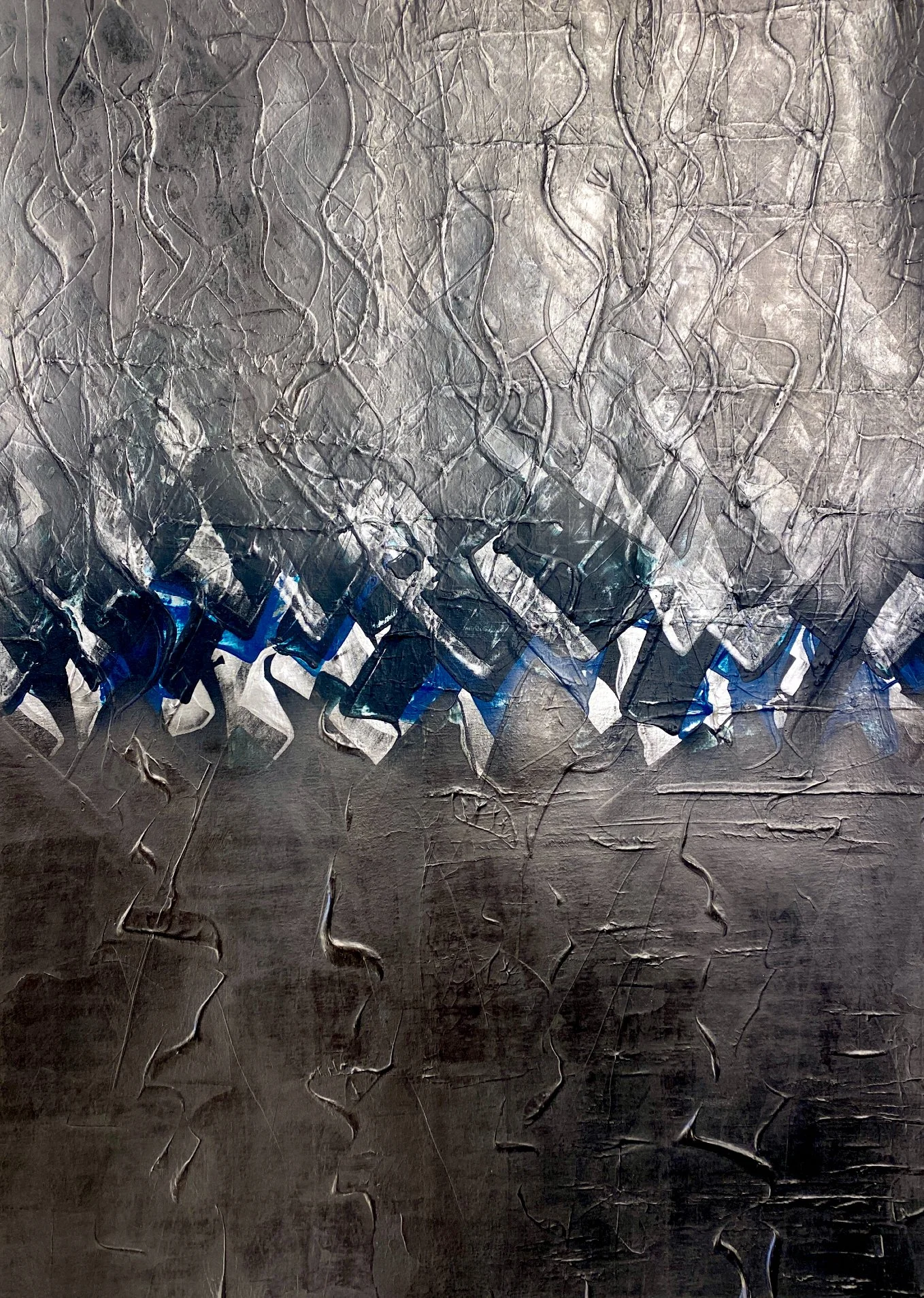 Sarah Warsop precious metal art jewellery, original abstract paintings ...