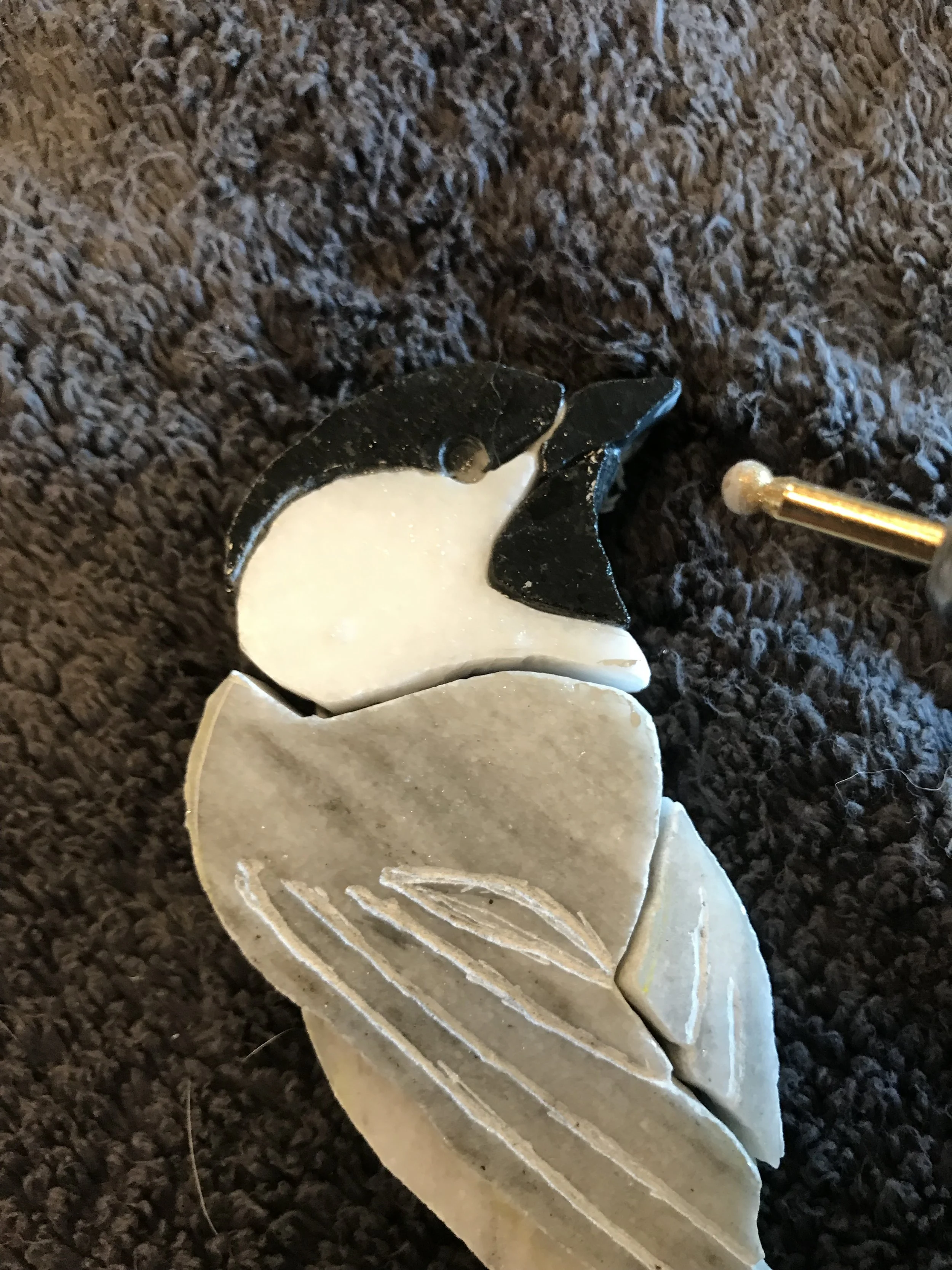 Chickadee Art | Bird Stone Mosaic | Chickadee in a Tree — Rizzo Custom ...