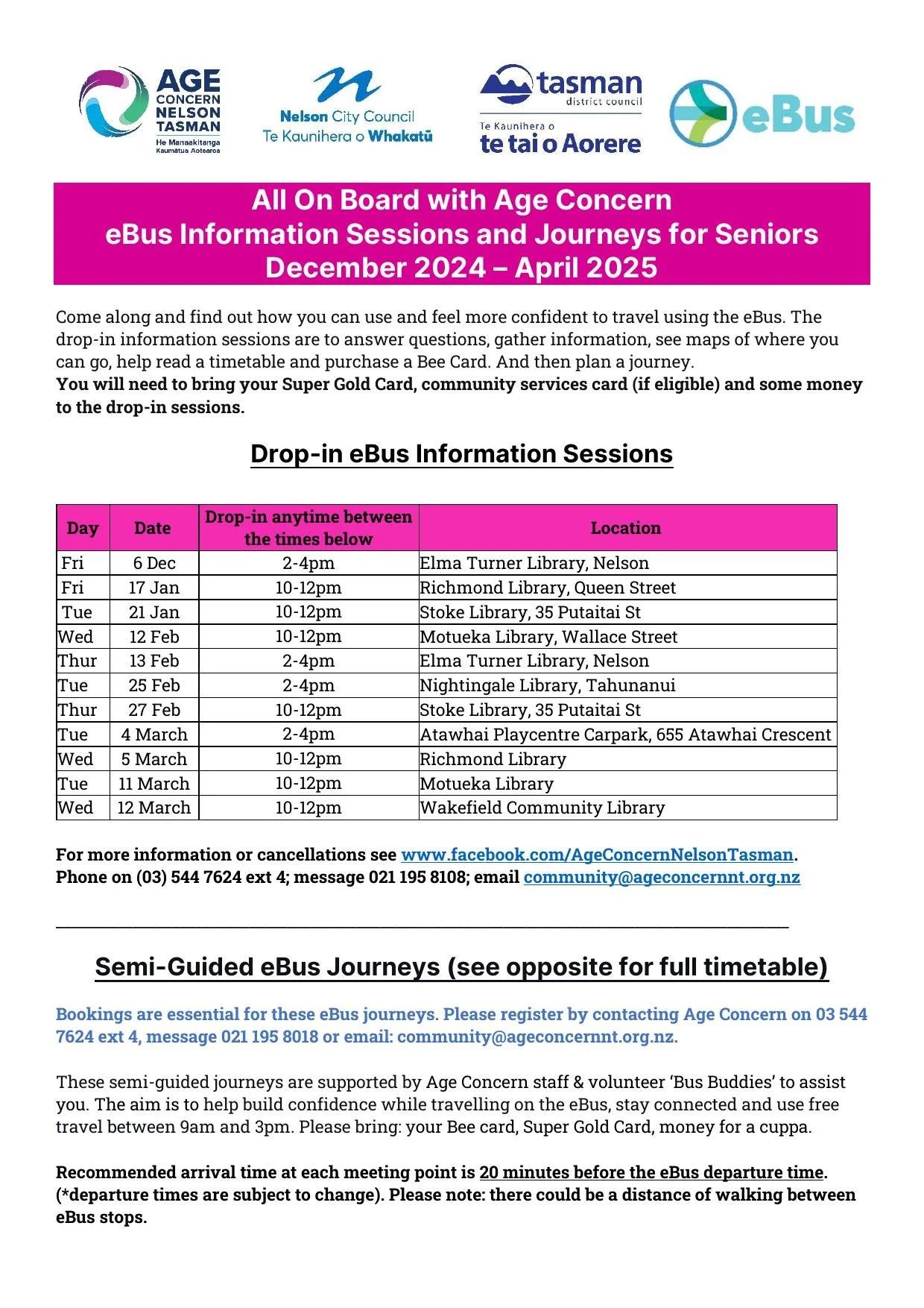 All on Board with Age Concern! — Age Concern Nelson Tasman