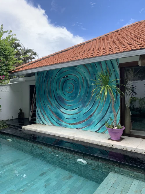 PAINTING A MURAL FOR A PRIVATE VILLA IN BALI — Chlo Hej