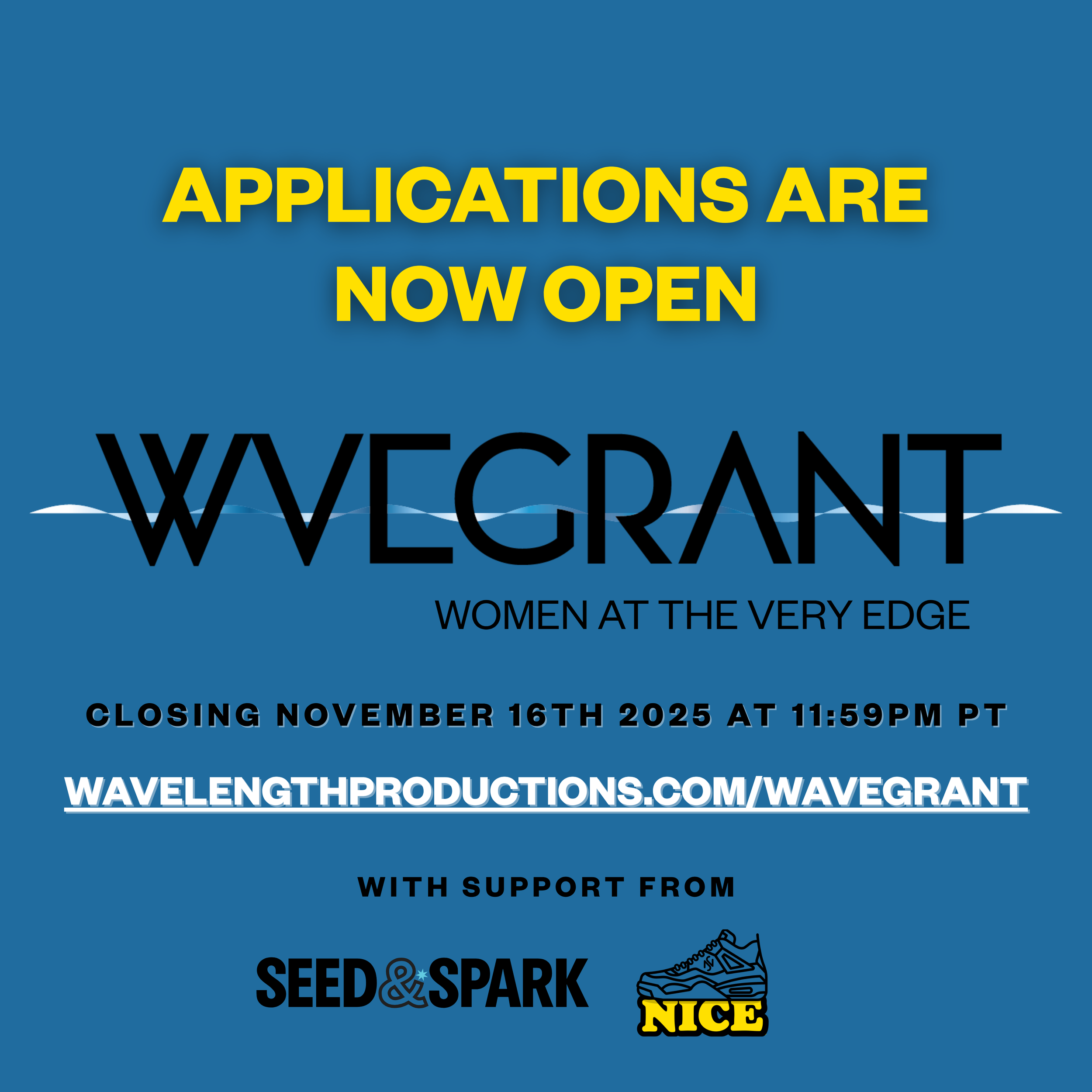 Now Open: 2026 WAVE Grant for Emerging Women Filmmakers — PG Film Office