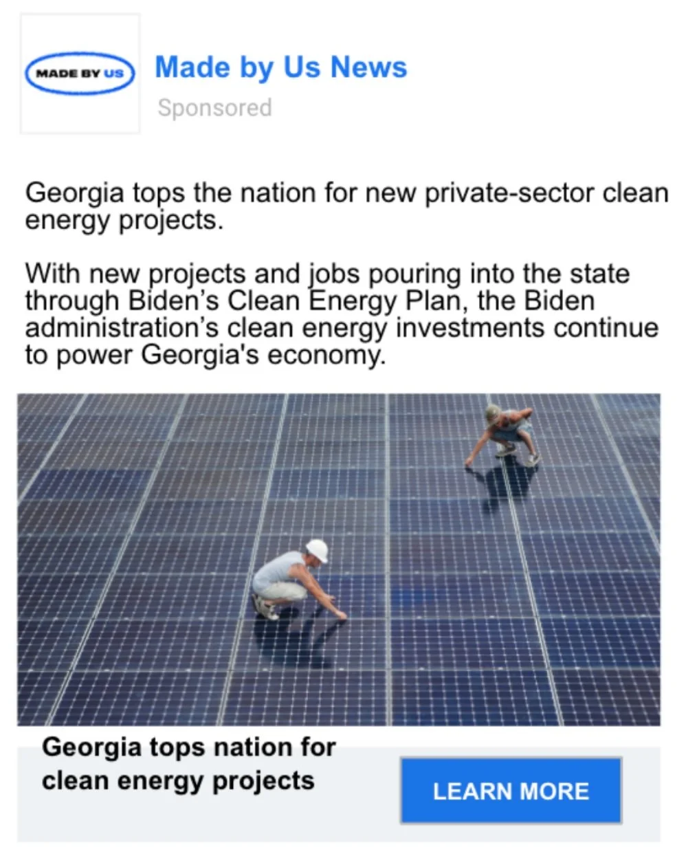 CE4AEF Launches Seven-Figure Digital Ad Buy to Promote Biden’s Clean ...