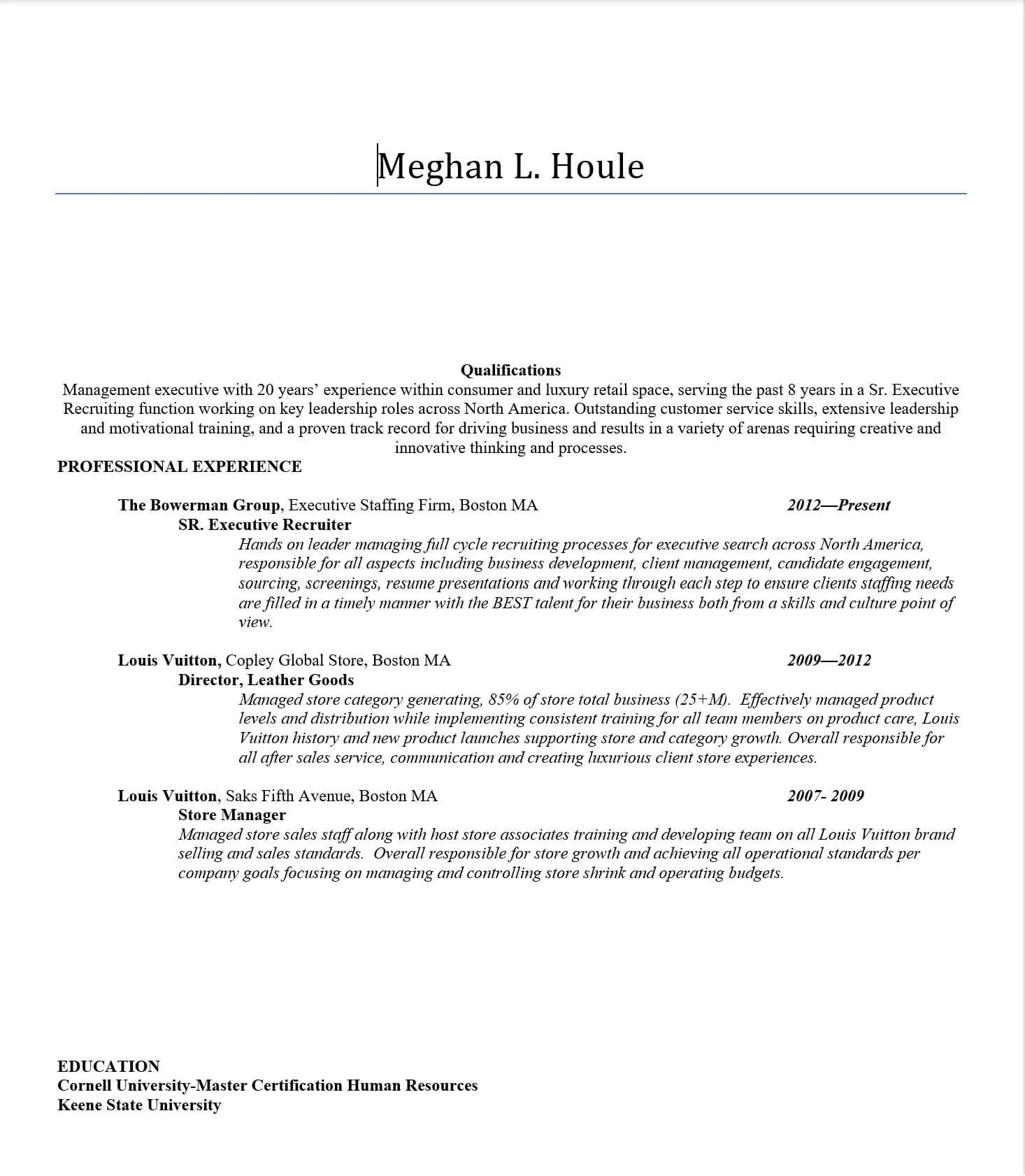 Create A Results-Driven Resume in 4 Easy Steps — Meghan Houle