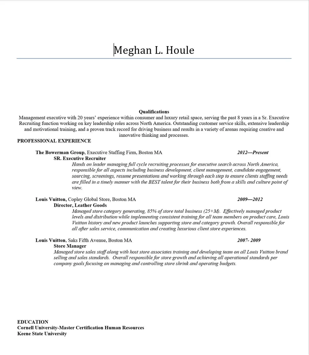 Create A Results-Driven Resume in 4 Easy Steps — Meghan Houle