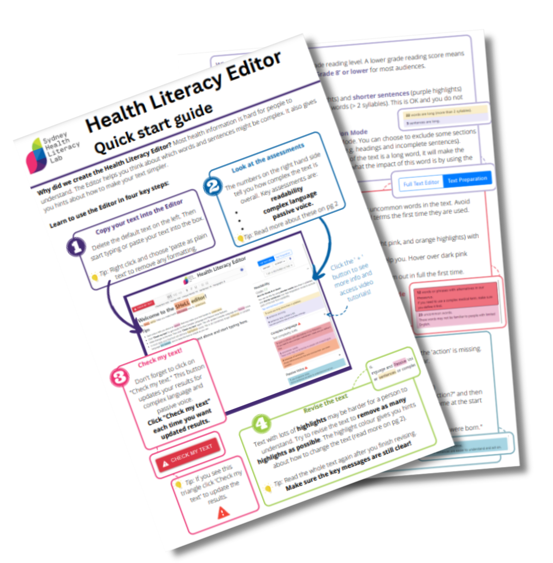 SHeLL Editor Technical Notes — Sydney Health Literacy Lab
