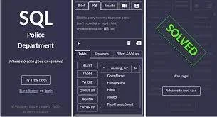 SQL Police Department — #ChooseComputingScience