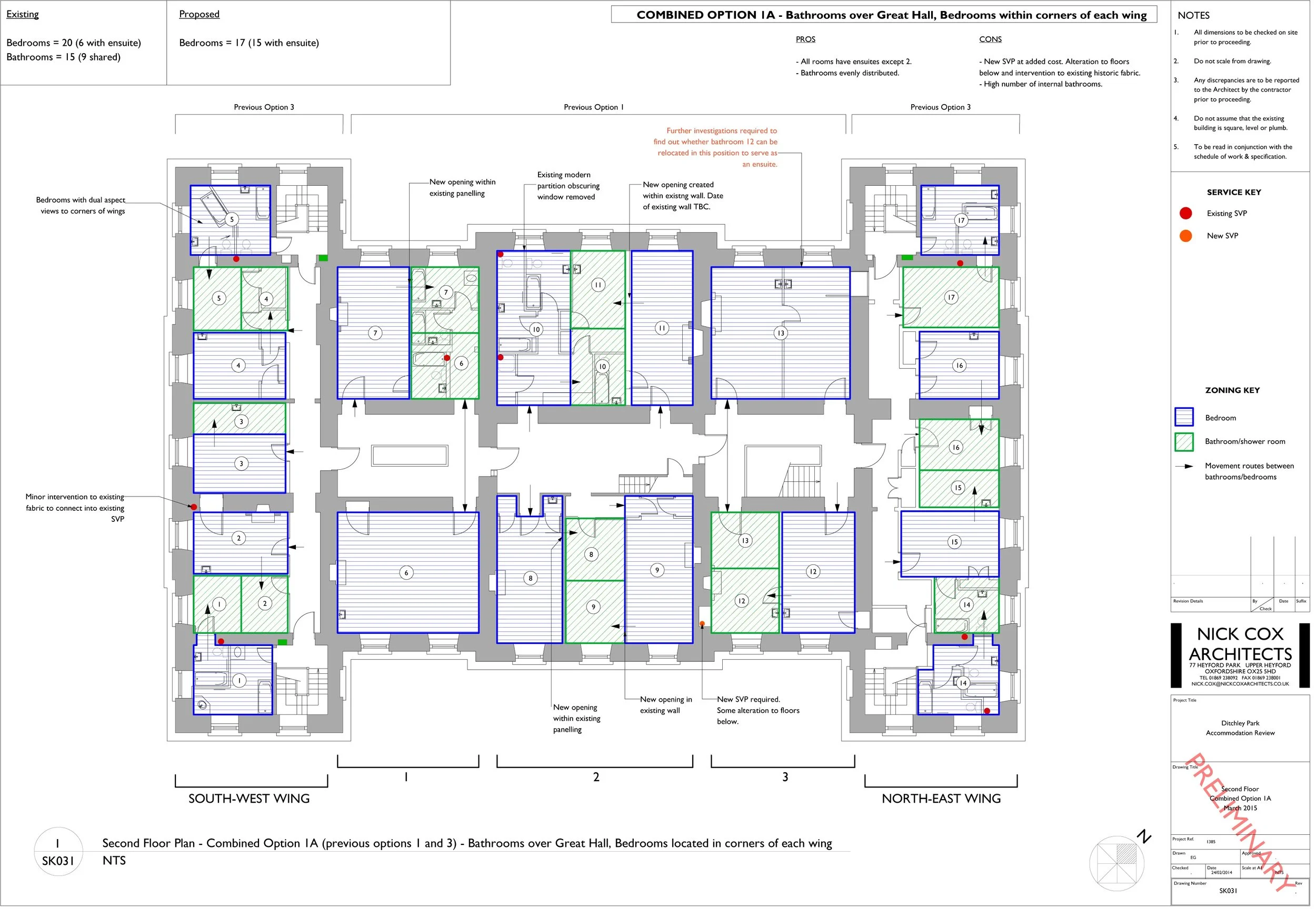 Projects - Ditchley Park — NICK COX ARCHITECTS