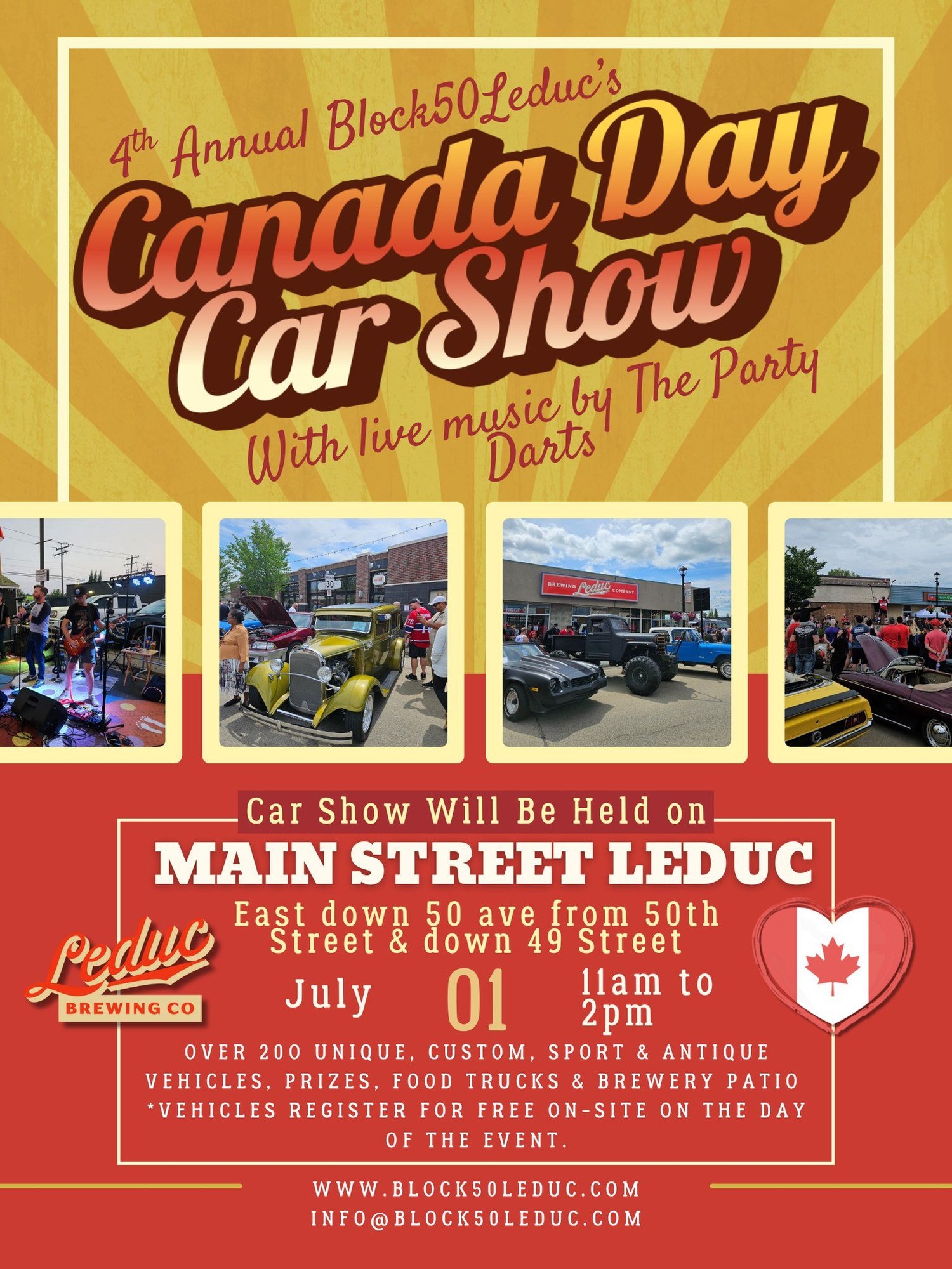Canada Day Annual Car Show — Downtown Leduc
