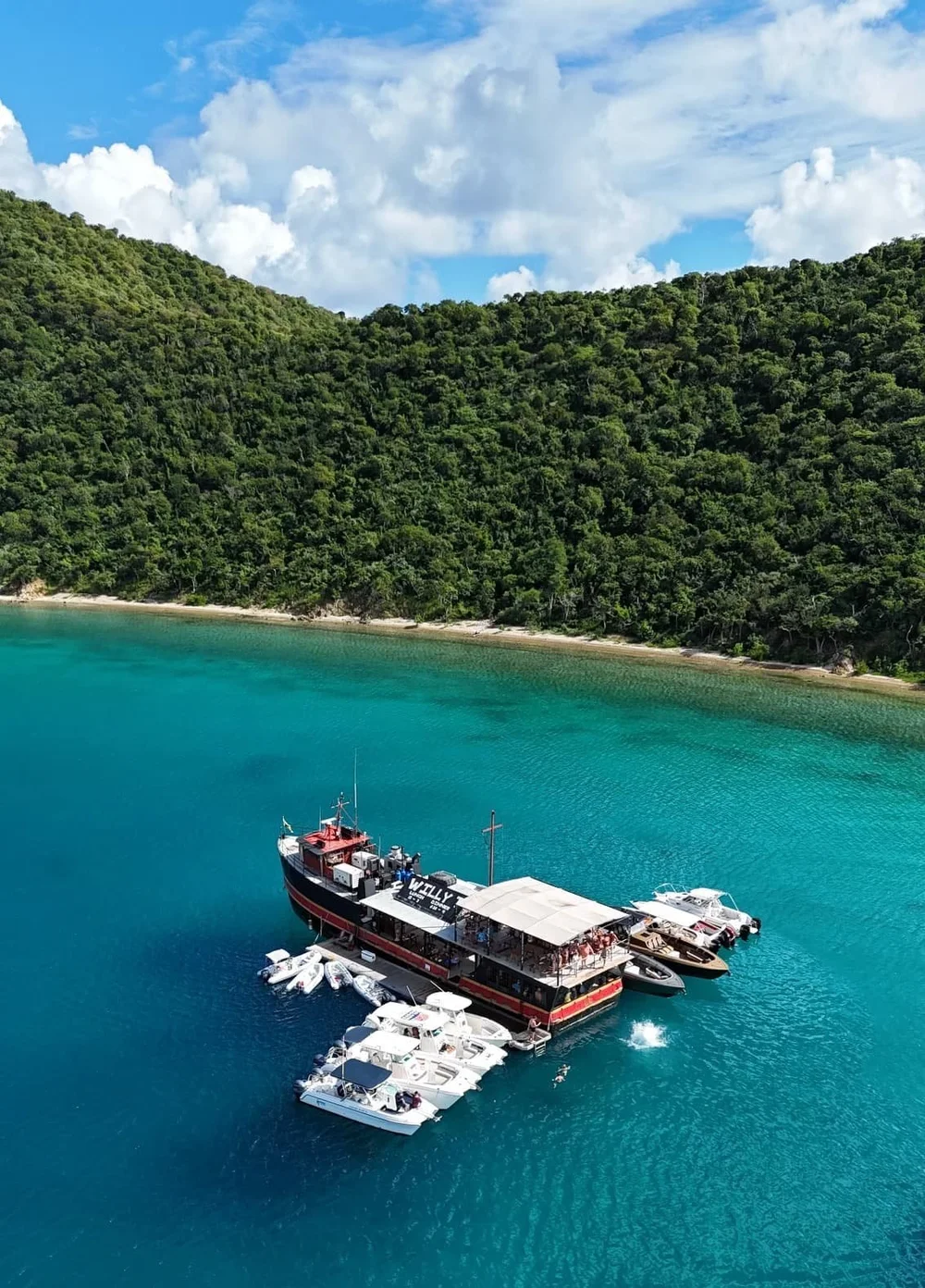 Visit the infamous Willy-T off Norman Island by private boat charter.