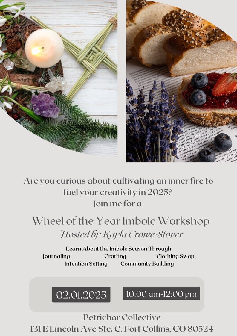 Wheel of the Year Imbolc Workshop with Kayla Crowe-Stover — Petrichor ...