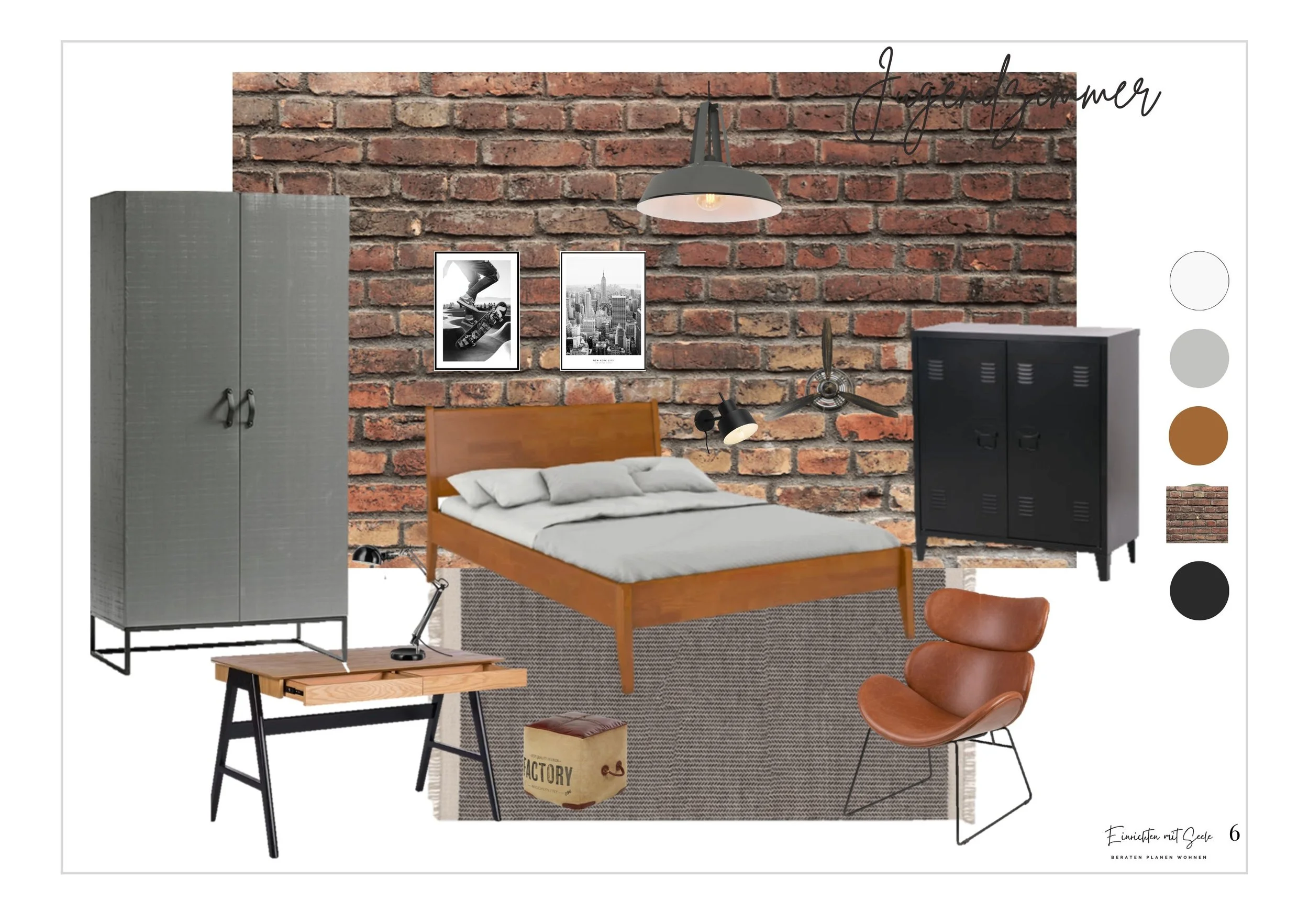 Shop the Look Jugendzimmer — Einrichten mit Seele - Einrichtungsberatung