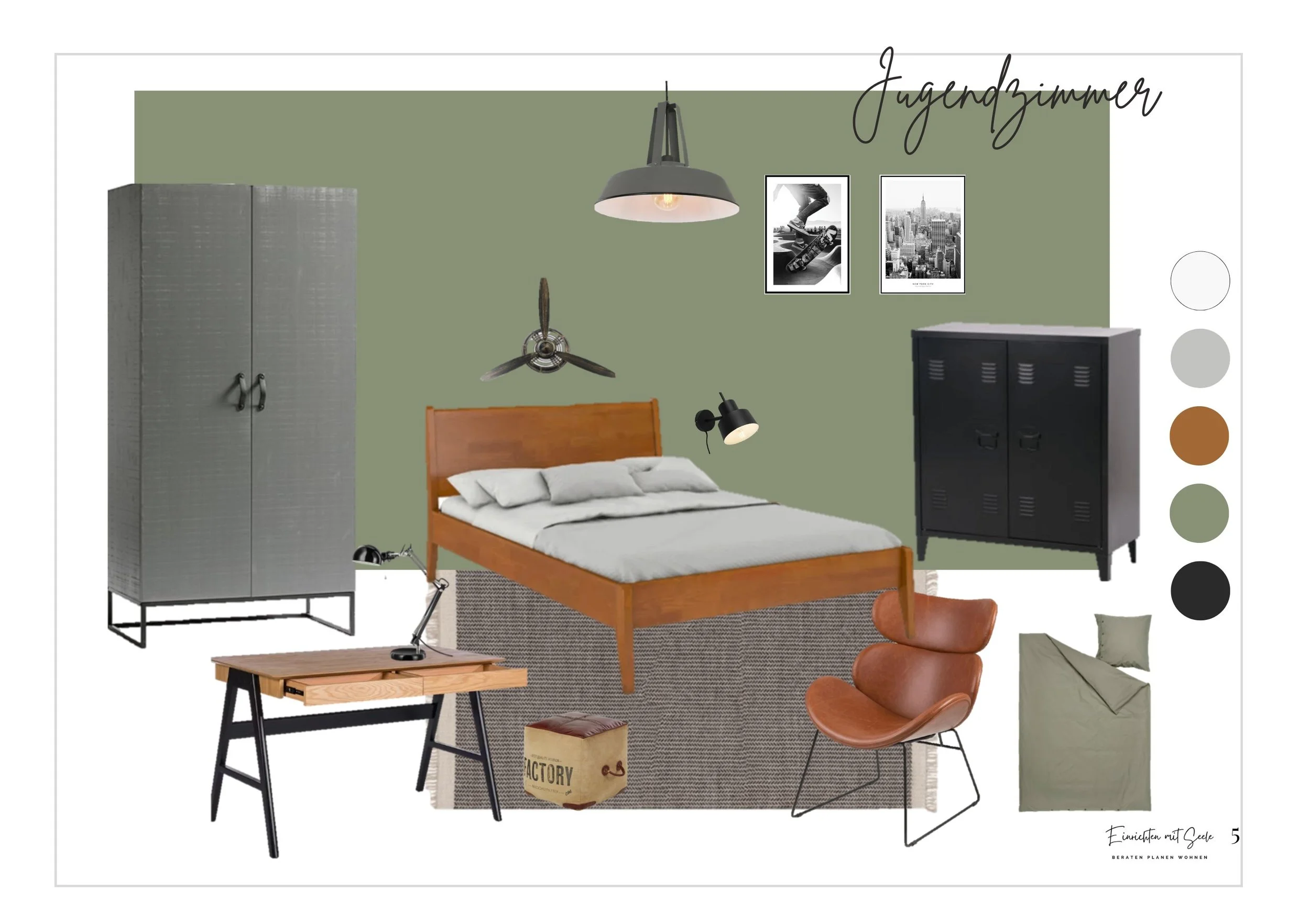 Shop the Look Jugendzimmer — Einrichten mit Seele - Einrichtungsberatung