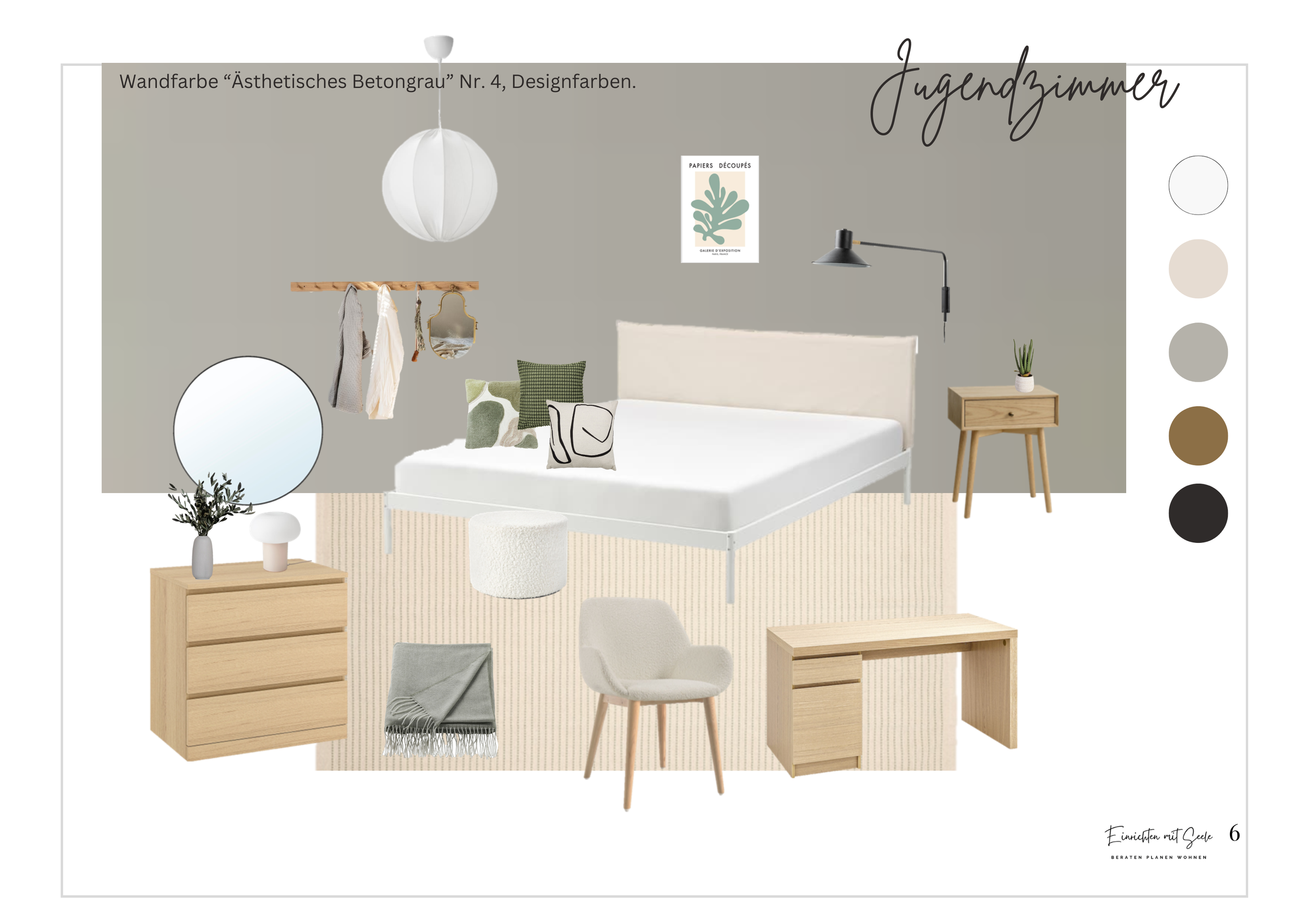 Shop the Look Jugendzimmer — Einrichten mit Seele - Einrichtungsberatung