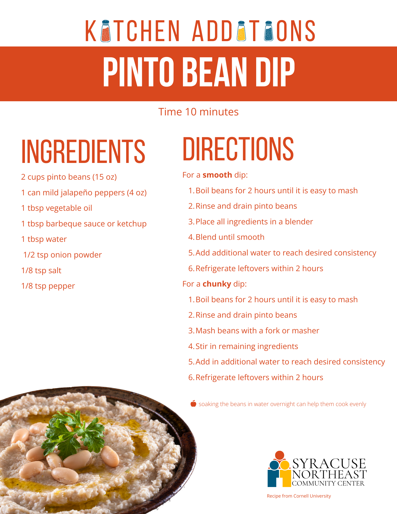 Kitchen Addition Recipes — Syracuse Northeast Community Center