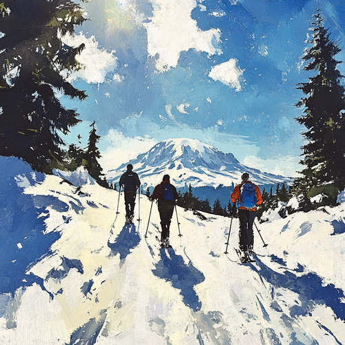 Snowshoeing near Mt. Rainier - Renting Snowshoes - Best snowshoe trails ...