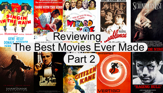 Reviewing the Best Movies Ever Made: Citizen Kane, The Godfather ...