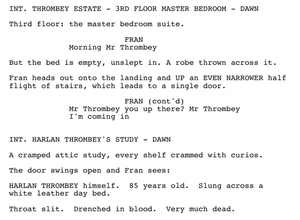 Razor-Sharp with a Twist: A Knives Out Script Analysis