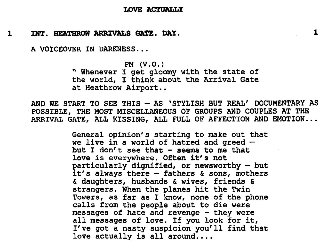 Love, Loss & Christmas Chaos: Inside the Love Actually Screenplay