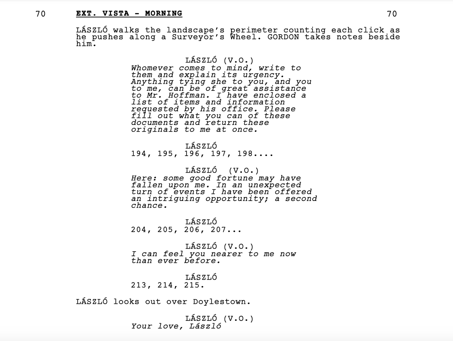 Is Anything Really Ours? The Brutalist Script Analysis