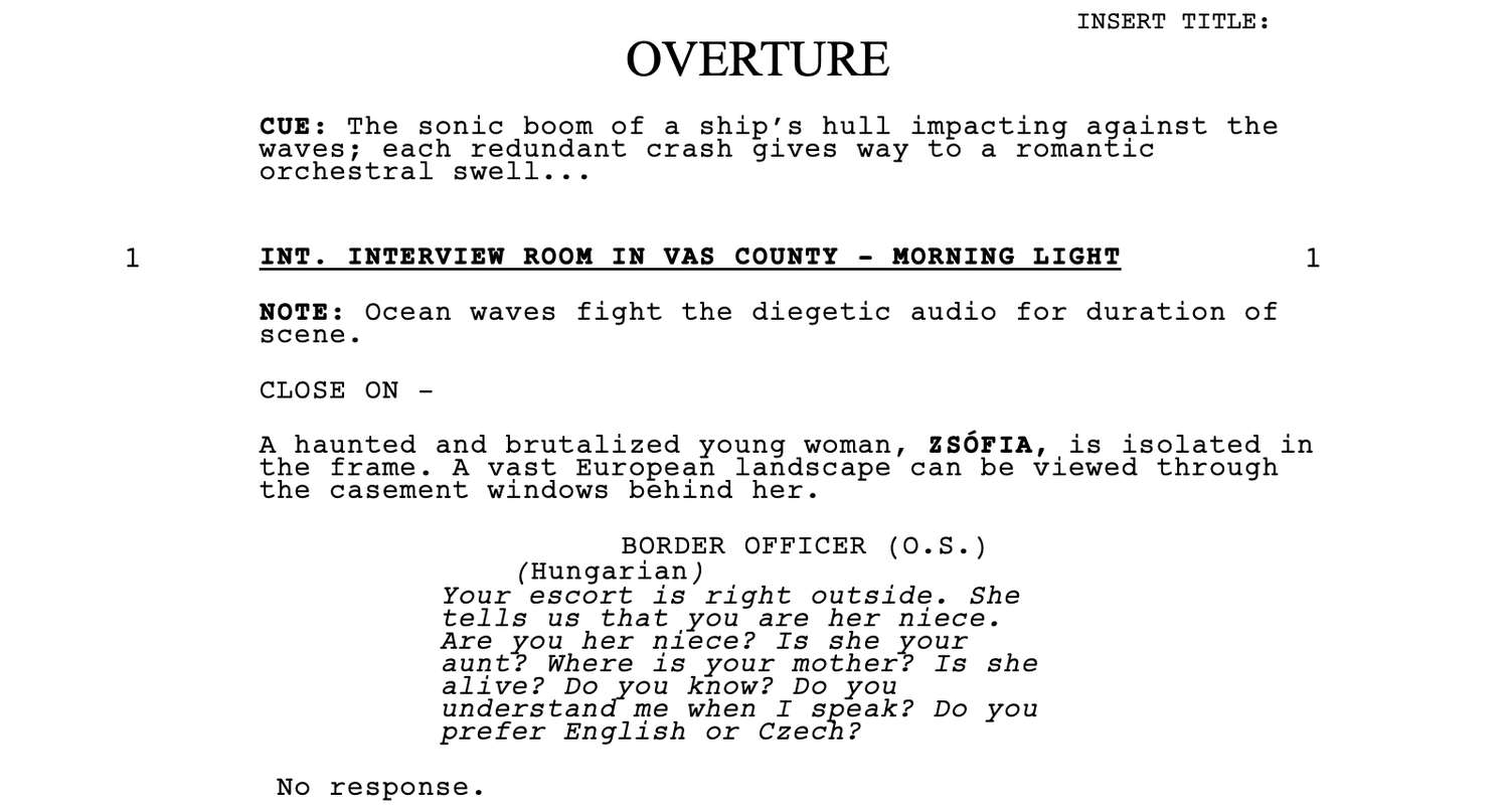 Is Anything Really Ours? The Brutalist Script Analysis