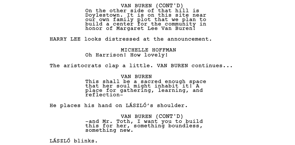 Is Anything Really Ours? The Brutalist Script Analysis