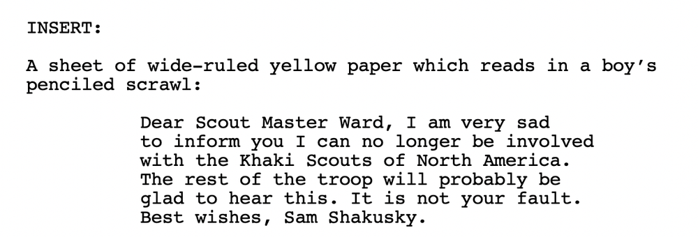 Moonrise Kingdom Script Analysis: A Quirky, Crayon-Drawn Ode to ...