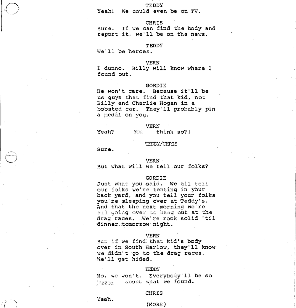 The Perfect Adaptation: A Stand By Me Script Analysis
