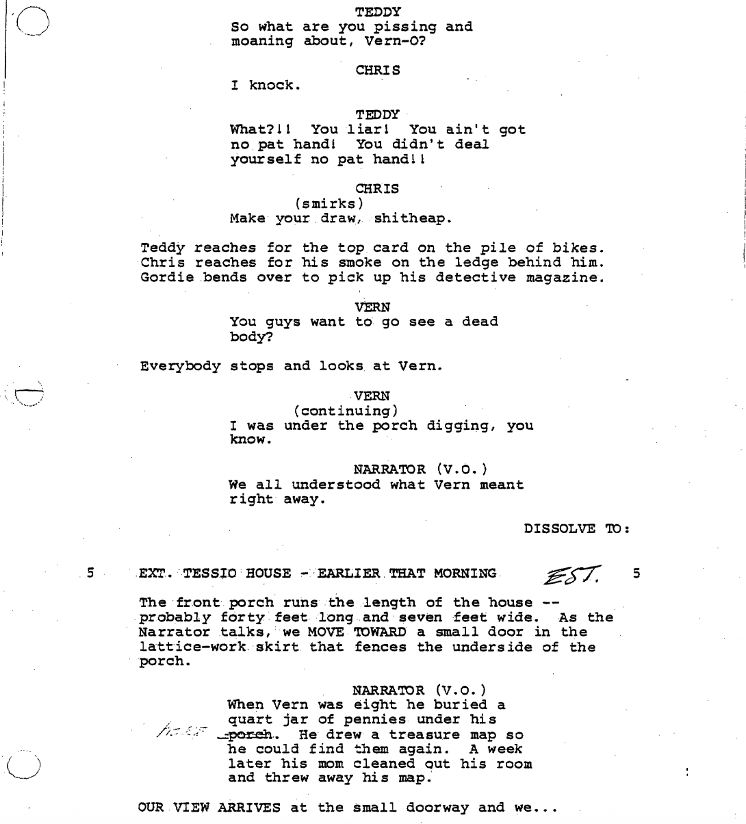 The Perfect Adaptation: A Stand By Me Script Analysis