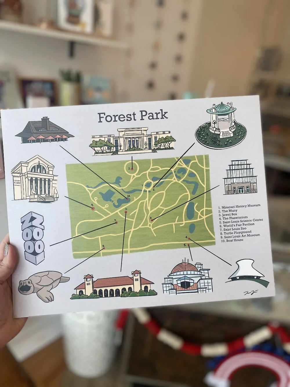 Forest Park St Louis Map