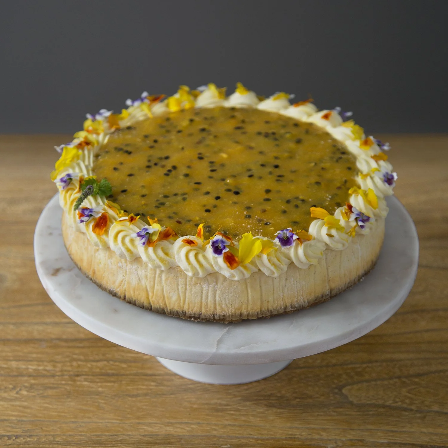 A TRADITIONAL BAKED CHEESECAKE — Wild Canary Botanical Bistro