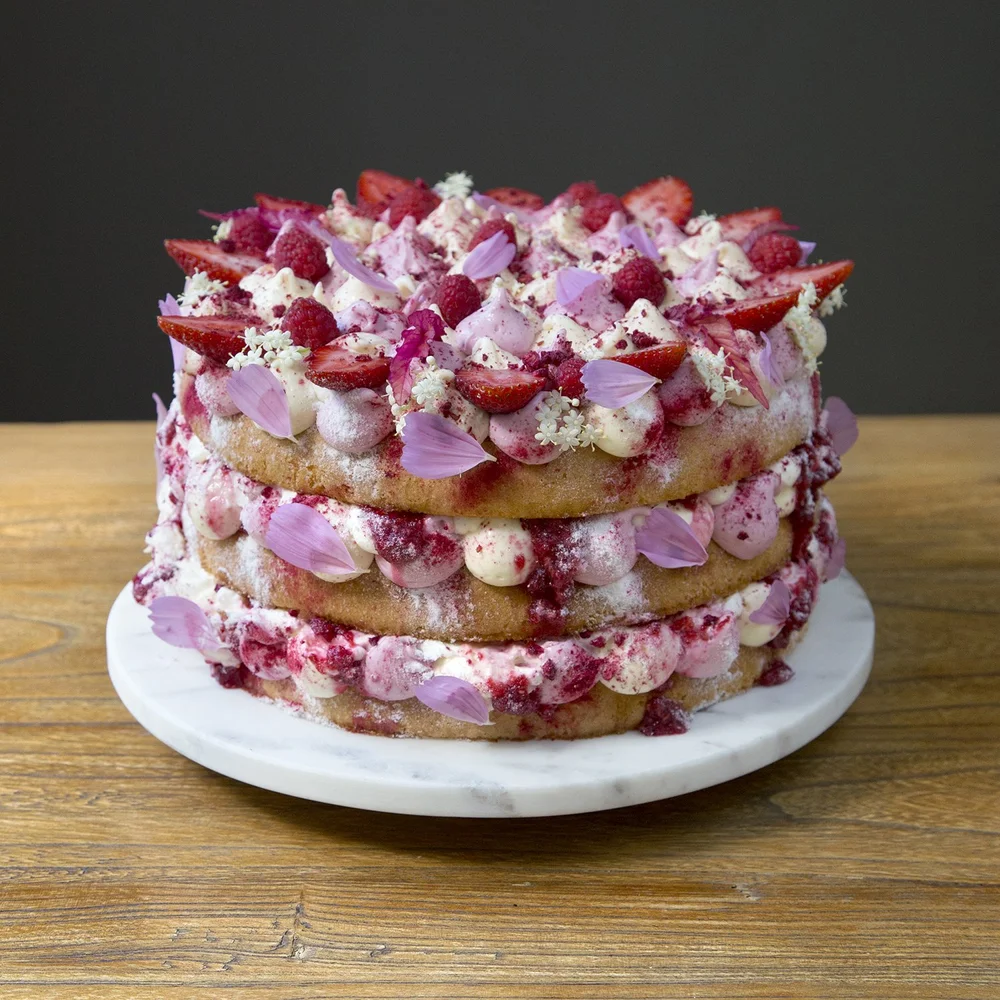 Vanilla Sponge Cake — Wild Canary Botanical Bistro