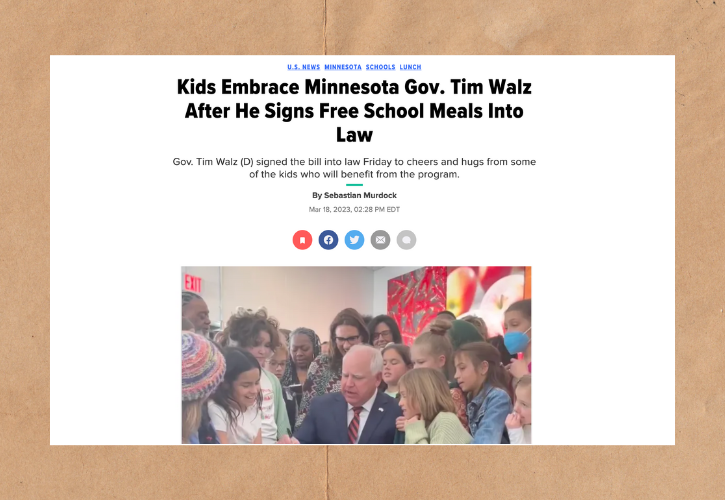 Huffington Post: Kids Embrace Minnesota Gov. Tim Walz After He Signs ...