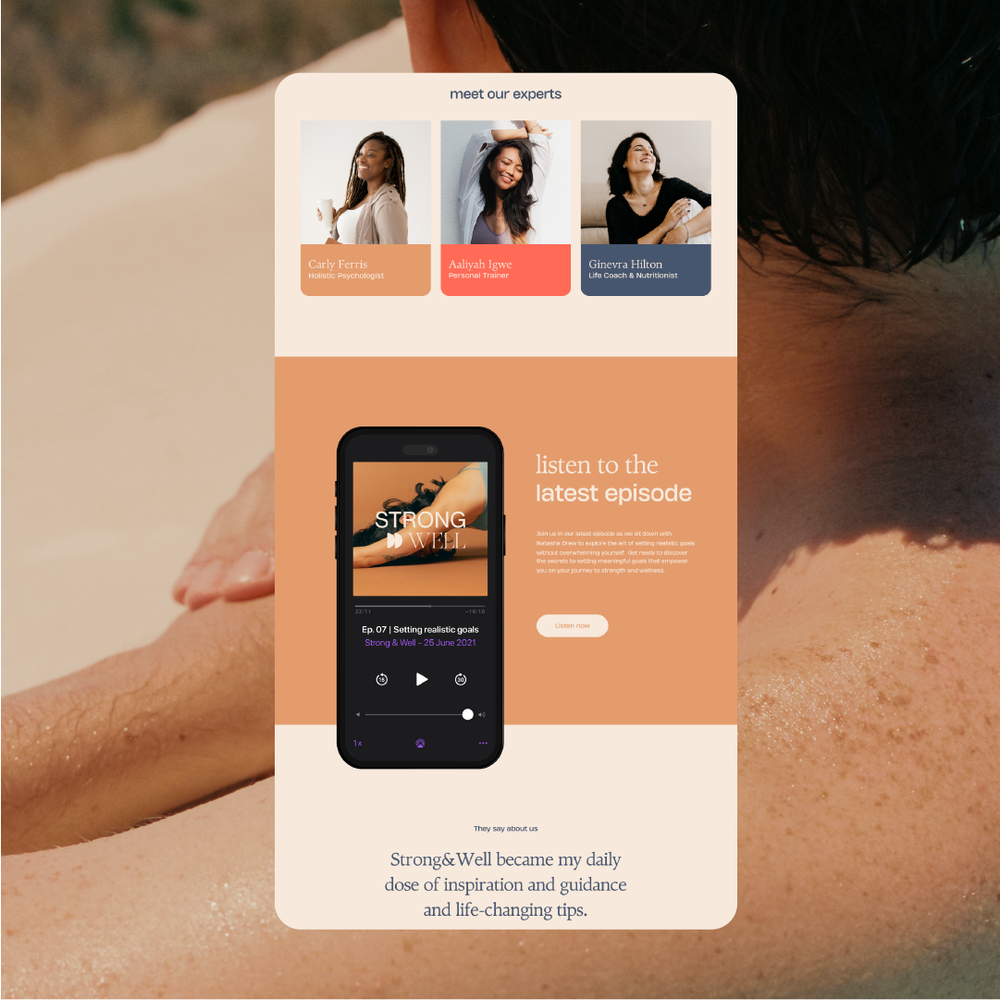 Zenzero Creative Studio - Strong&Well Brand Design Portfolio