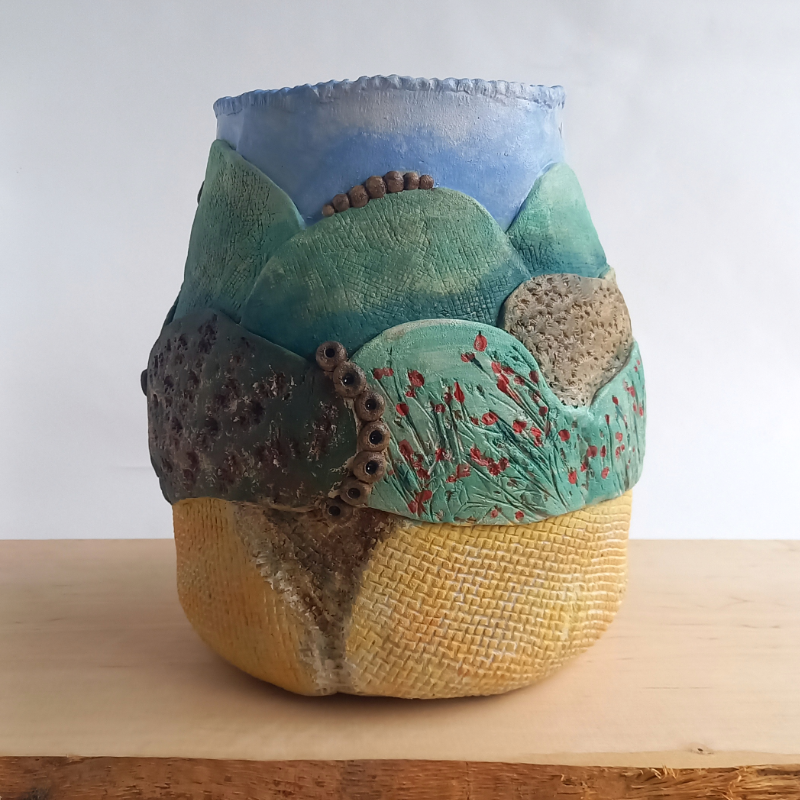 Ceramic Landscape Vase — Fi Cooper Ceramics