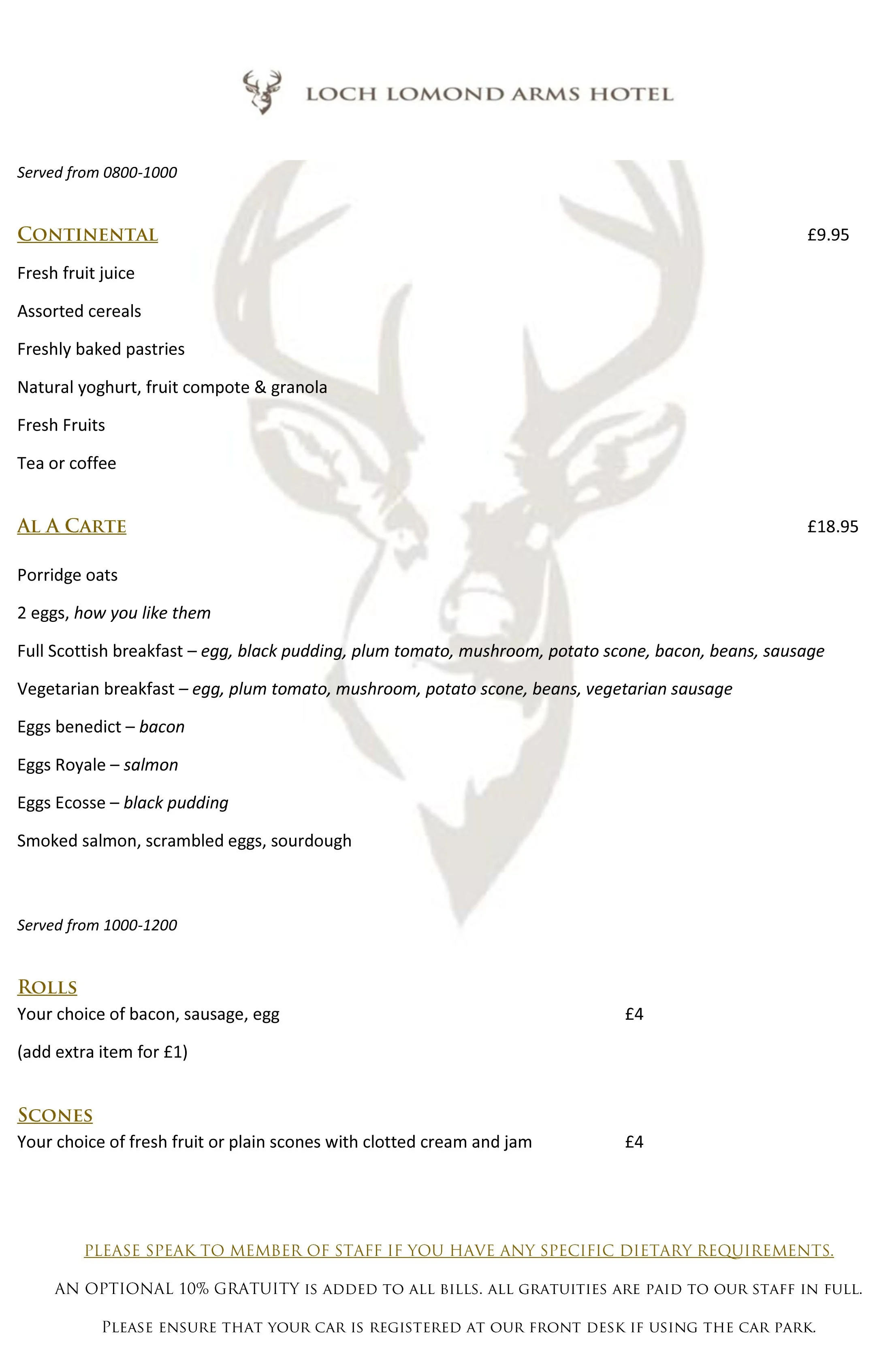 Eat & Drink — The Loch Lomond Arms