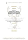 Festive Menu — Loch Lomond Arms