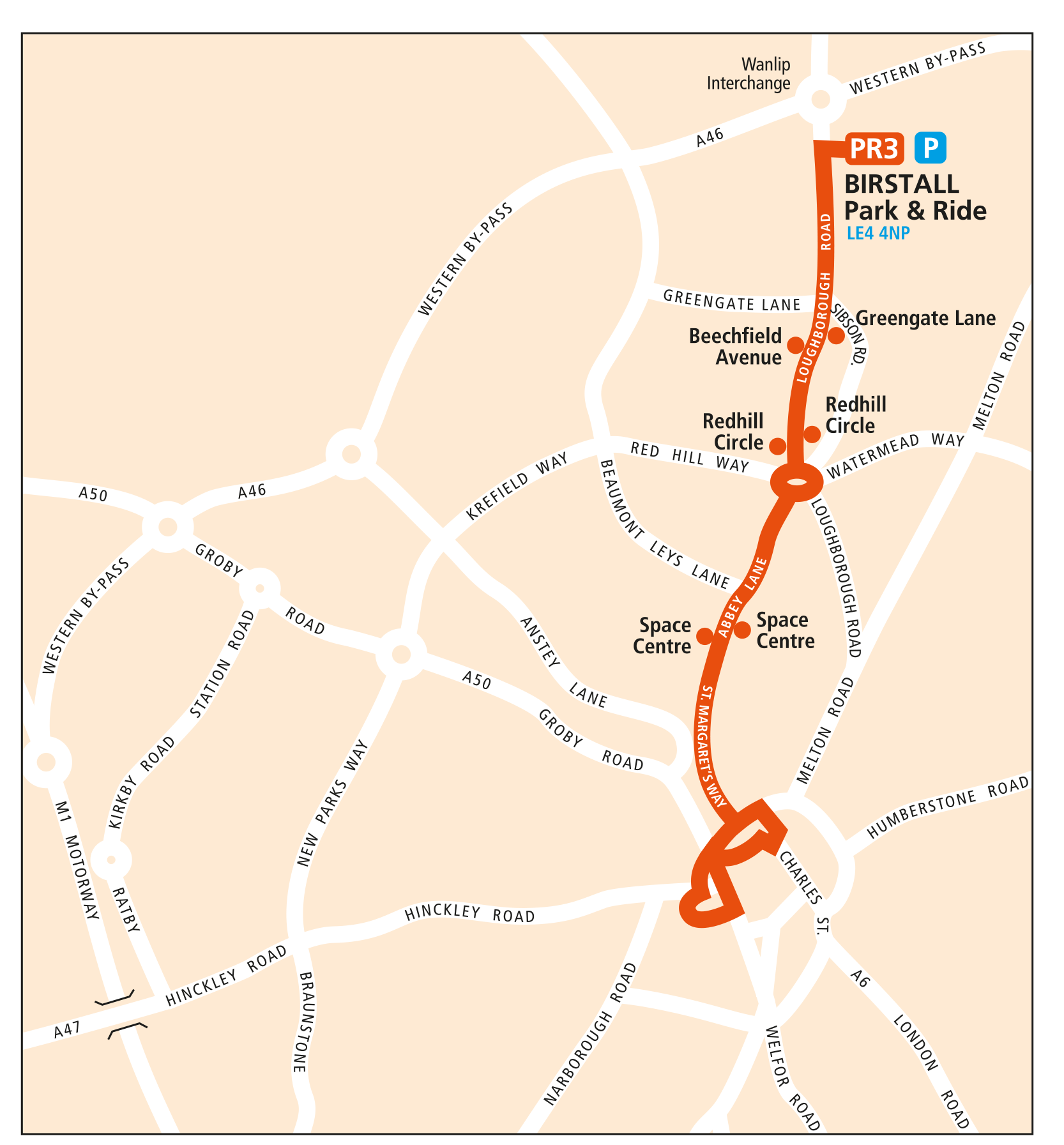 pr3 birstall — Leicester Buses