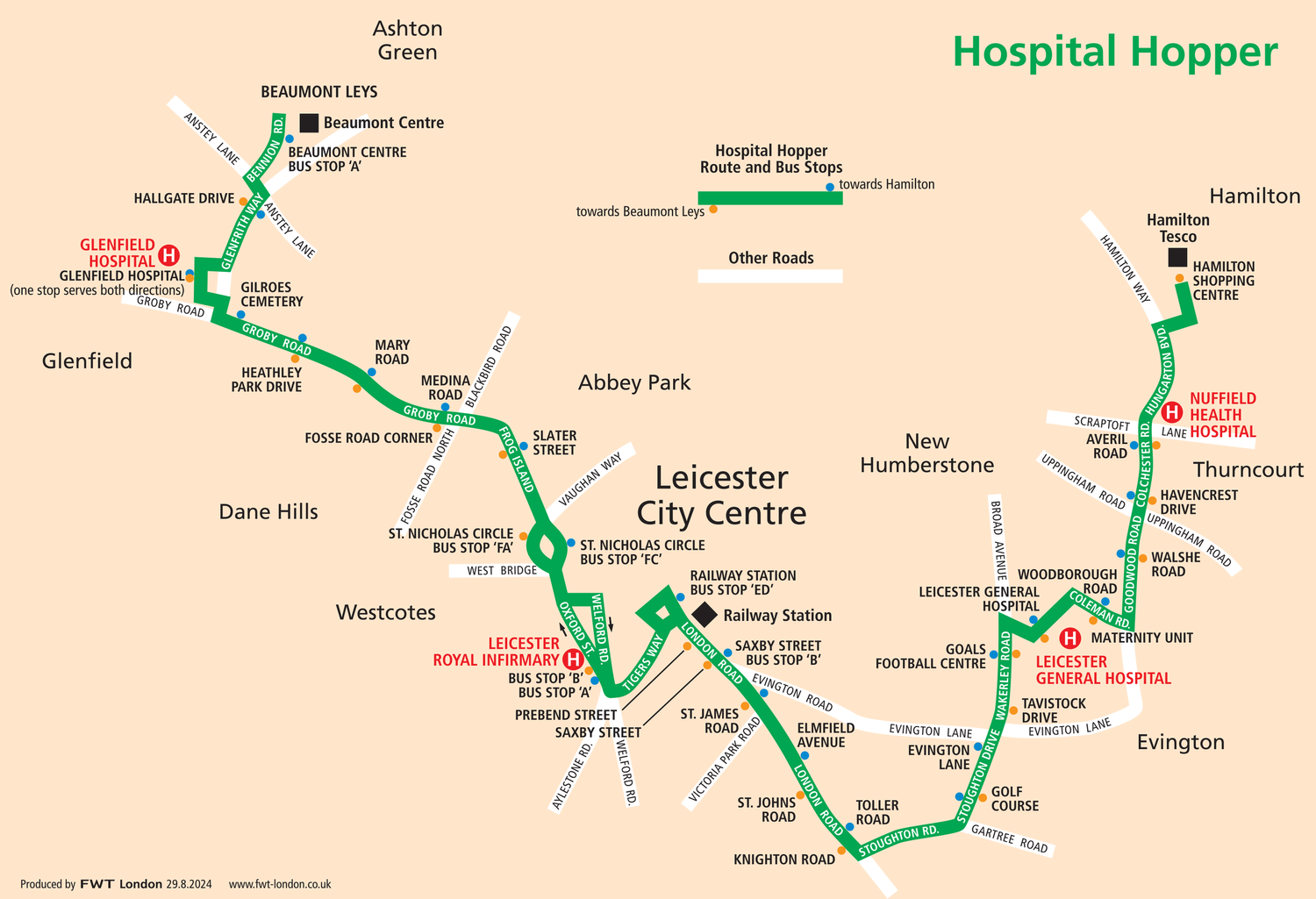 HH Hospital Hopper — Leicester Buses