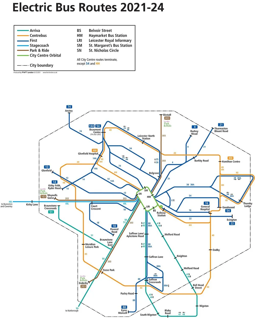 electric — Leicester Buses